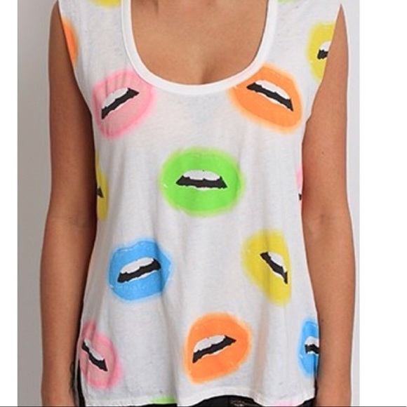 Chaser | Tops | Chaser Mouth Tee | Poshmark